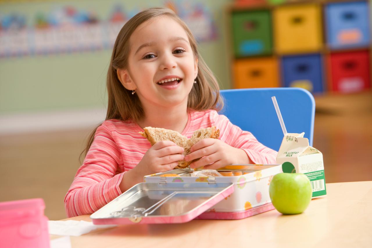 Kids Eating Snack At School