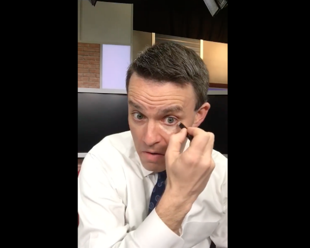 This News Anchor Shows Off His Makeup Skills in a Hilarious Video | TLC.com
